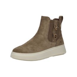 Stiefelette Nero Giardini "Nero Giardini Stiefelette Leder/Textil", Damen, Gr. 40, braun, Leder, Textil, Schuhe Stiefelette