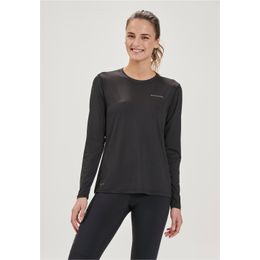 Outdoorbluse Endurance "Yonan 2", Damen, Gr. 38, schwarz, 92% Polyester, 8% Elasthan, unifarben, Rundhals, Blusen, mit Quick-Dry-Technologie