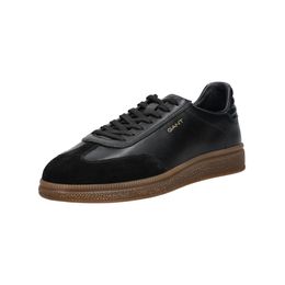 Sneaker Gant "Gant Sneaker Lederimitat", Herren, Gr. 44, schwarz, Lederimitat, Schuhe Sneaker