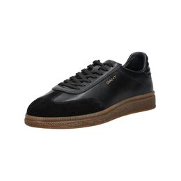Sneaker Gant "Gant Sneaker Lederimitat", Herren, Gr. 42, schwarz, Lederimitat, Schuhe Sneaker