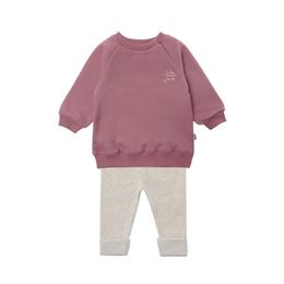 Sweatanzug Liliput "To the moon & back", Mädchen, Gr. 62/68, lila (beere, meliert), 80% Baumwolle, 20% Polyester, bedruckt, Sportanzüge, bestehend aus Leggings und Sweatshirt