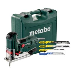 Metabo Stichsäge STE 100 Quick Set mit 20 Stichsägeblättern; Kunststoffkoffer (601100900)