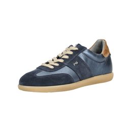 Sneaker Nero Giardini "Nero Giardini Sneaker Leder", Damen, Gr. 38, blau, Leder, Schuhe Sneaker