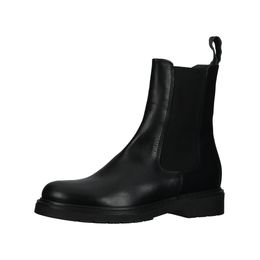 Stiefelette Nero Giardini "Nero Giardini Stiefelette Leder/Textil", Damen, Gr. 36, schwarz, Leder, Textil, Schuhe Stiefelette