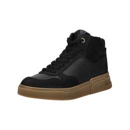 Sneaker Paul Green "Paul Green Sneaker Leder", Herren, Gr. 38, schwarz, Leder, Schuhe Sneaker