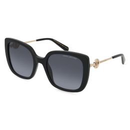 Marc Jacobs MARC 727/S | Damen-Sonnenbrille | Fassung: Vollrand, Quadratisch, Acetat, Schwarz | Glasfarbe: Grau