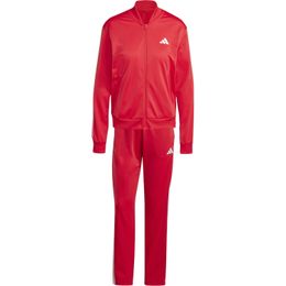 Adidas 3S Trainingsanzug Damen - Gr&ouml;&szlig;e S - rot