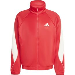 Adidas Stadium Polyjacke Herren - Gr&ouml;&szlig;e XL - rot