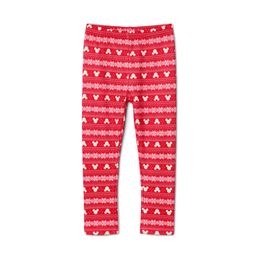 Tchibo - Kinder-Thermo-Leggings &raquo;Mickey Mouse&laquo; - M&auml;dchen - Gr. 122/128 - wei&szlig;