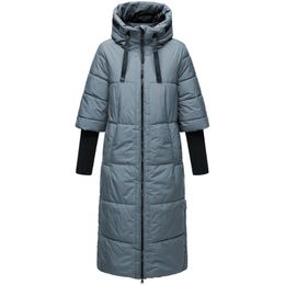 Navahoo Outdoormantel 'Ciao Miau XIV' Damen Gr&ouml;&szlig;e M blau / schwarz Wintermantel