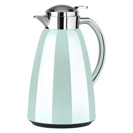 Emsa Isolierkanne Campo, Mintgr&uuml;n, Pastellgr&uuml;n, Metall, 1,0 L, 15x25.5x15 cm, Vakuum, 100% dicht, Glaskolben, abnehmbarer Deckel, h&auml;lt warm, kalt, Kaffee & Tee, Kannen, Thermoskannen