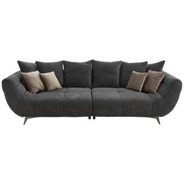 Hom&acute;in Hom`in Bigsofa, Schwarz, Textil, 2-3-Sitzer, F&uuml;llung: Schaumstoff, 300x79x133 cm, Stoffauswahl, Wohnzimmer, Sofas & Couches, Sofas, Bigsofas