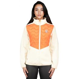 Geographical Norway Fleecejacke "Telsi" in Creme/ Orange - 69% | Gr&ouml;&szlig;e M | Damenjacken