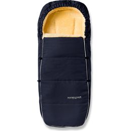 Hofbrucker Lammfell-Fußsack "Alaska" in Dunkelblau - (L)95 x (B)35 cm - 10% | Baby-fusssaecke