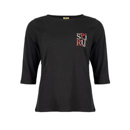 Roadsign Longsleeve in Schwarz - 45% | Gr&ouml;&szlig;e XL | Damen-tops