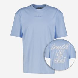 Karl Kani Hellblaues T-Shirt mit Aufdruck