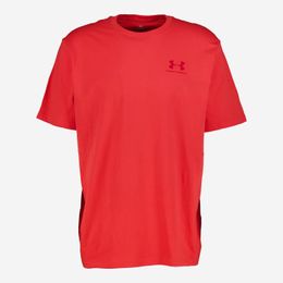 Under Armour Korallenrosafarbenes T-Shirt mit Logo