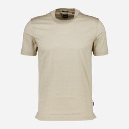 BOSS Taupefarbenes H-Thompson T-Shirt mit Monogrammmuster