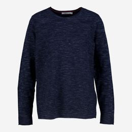 Cecil Dunkelblauer Pullover mit Melange-Muster