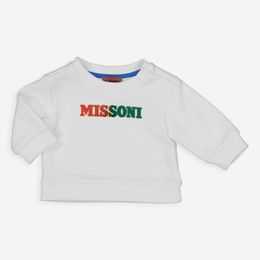 Missoni Weißes Sweatshirt mit Logo