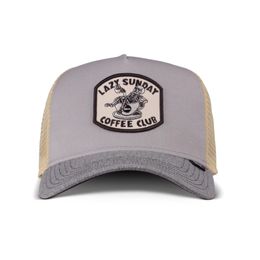 Djinns Cap 'HFT Coffee Club' Herren Gr&ouml;&szlig;e 55/60 hellgrau / schwarz