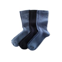 Polo Ralph Lauren Socken Herren Gr&ouml;&szlig;e 41/46 rauchblau / nachtblau / taubenblau