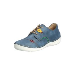 Rieker Lace-Up Shoes female size 38 Blue denim / Yellow / Green / Red