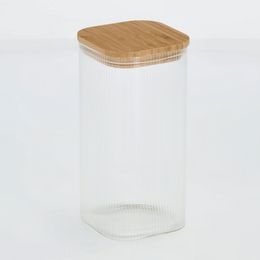 zeller Vorratsglas mit Bambusdeckel 1,5 l 10 x 20,5 x 10 cm