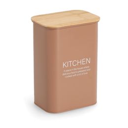 zeller Vorratsdose 'Kitchen' mit Bambusdeckel 3,5 l 17,2 x 25 x 12,6 cm