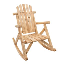 Bellavista Schaukelstuhl 'Timber' Holz braun 66 x 99 x 97 cm