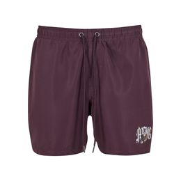 Mj Gonzales Badeshorts 'Lone Hunter' Herren Gr&ouml;&szlig;e XXL braun / dunkellila / schwarz / offwhite