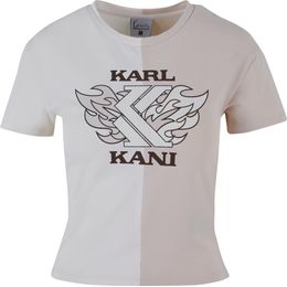 Karl Kani T-Shirt Damen Gr&ouml;&szlig;e M beige / braun / wei&szlig;