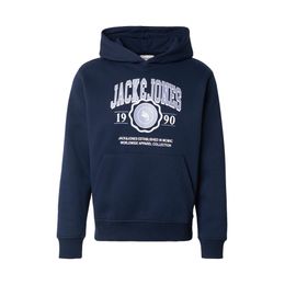 Jack & Jones Jack & Jones Sweatshirt 'JJMAKO' Herren Gr&ouml;&szlig;e XL nachtblau / hellblau / wei&szlig;