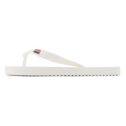 flip*flop Zehentrenner Damen Gr&ouml;&szlig;e 40 gr&uuml;n / orangerot / wei&szlig;