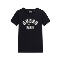 Guess T-Shirt 'Minime' M&auml;dchen Gr&ouml;&szlig;e 176 schwarz / wei&szlig;