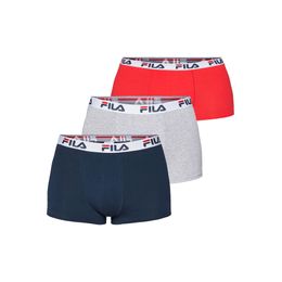 Fila Boxershorts Herren Gr&ouml;&szlig;e L marine / grau / blutrot / wei&szlig;
