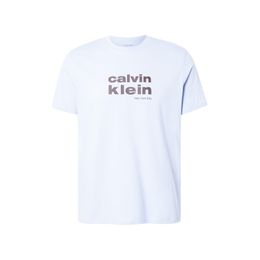 Calvin Klein Jeans T-Shirt Herren Gr&ouml;&szlig;e XS pastelllila / schwarz
