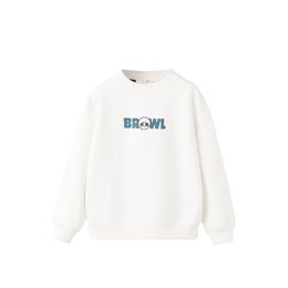 Mango Kids Sweatshirt 'BRAWCREW' Jungen Gr&ouml;&szlig;e 164 saphir / schwarz / wei&szlig;