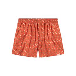 Pockies Boxershorts Herren Gr&ouml;&szlig;e M creme / dunkelorange / schwarz