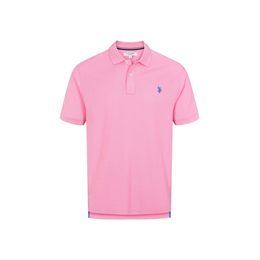 U.S. Polo Assn. Polo 'UMALFRED' Herren Gr&ouml;&szlig;e XL blau / pink