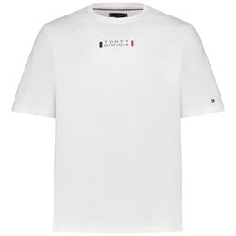 Gro&szlig;e Gr&ouml;&szlig;en Tommy Hilfiger T-Shirt mit Label-Print Farbe wei&szlig; Gr&ouml;&szlig;e: 4XL