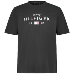 Gro&szlig;e Gr&ouml;&szlig;en Tommy Hilfiger T-Shirt mit Label-Print Farbe schwarz Gr&ouml;&szlig;e: 3XL
