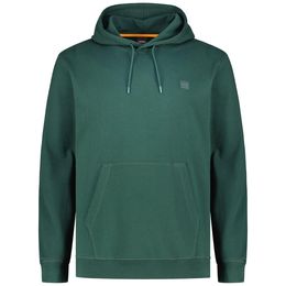 Gro&szlig;e Gr&ouml;&szlig;en BOSS Hoodie aus Biobaumwolle Farbe dunkelgr&uuml;n Gr&ouml;&szlig;e: 6XL