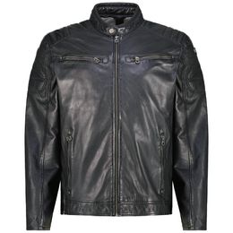 Gro&szlig;e Gr&ouml;&szlig;en Gipsy Lederjacke im Biker-Stil Farbe schwarz Gr&ouml;&szlig;e: 4XL