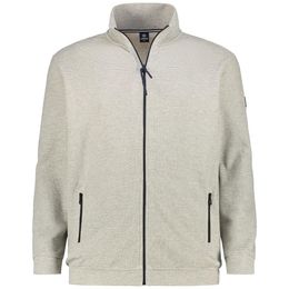Gro&szlig;e Gr&ouml;&szlig;en Lerros Sweatjacke aus Baumwolle Farbe beige Gr&ouml;&szlig;e: 3XL