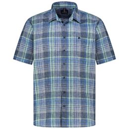 Gro&szlig;e Gr&ouml;&szlig;en Lerros Freizeithemd aus Baumwollmischung, b&uuml;gelfrei Farbe blau Gr&ouml;&szlig;e: 4XL