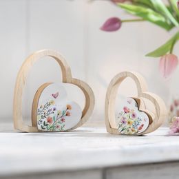 Herz "Blumenwiese", 2er Set