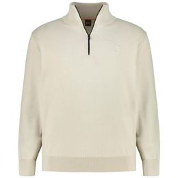 Gro&szlig;e Gr&ouml;&szlig;en BOSS Troyer mit Elasthan Farbe beige Gr&ouml;&szlig;e: 4XL