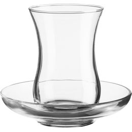 Mäser Teeglas MÄSER, transparent, B:5,5cm H:8,5cm Ø:5,5cm, Glas, Trinkgefäße, Teeglas