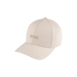 Baseball Cap BOSS "Ari", Damen, wei&szlig; (open wei&szlig; 118), Web, Baumwolle, unifarben, Caps, mit BOSS Logostickerei Ton in Ton, unisex